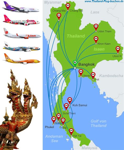 Thailand Flugbuchung Fl Ge Frankfurt Bangkok M Nchen Phuket