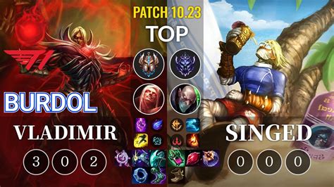 T1 Burdol Vladimir Vs Singed Top KR Patch 10 23 YouTube