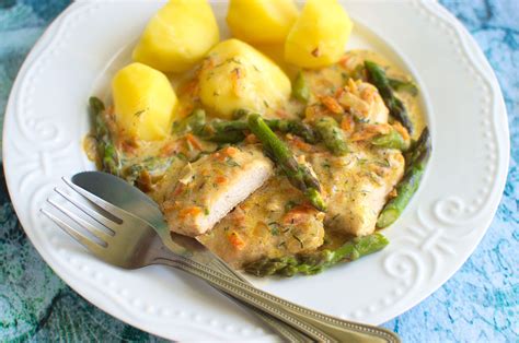 Fileciki Z Kurczaka W Delikatnym Sosie Ze Szparagami