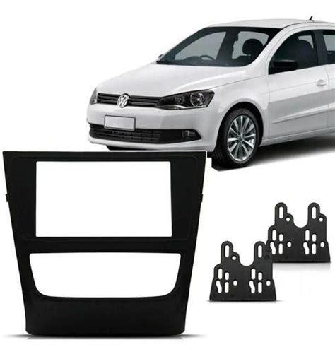 Moldura Din Vw Gol Voyage Saveiro G Preto Dvd Multim Dia Permak