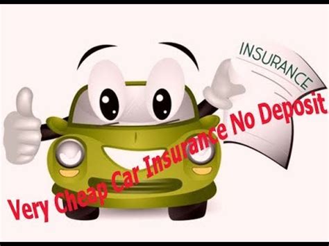 Very Cheap Car Insurance No Deposit YouTube