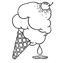 de 70 Sorvetes para colorir Imprimir Desenhos Grátis
