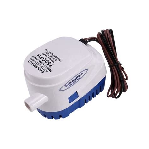 12V 750GPH Pompe de Cale de Bateau Automatique Pompe à éLectrique
