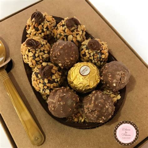 Ovo De Colher Sabor Ferrero Rocher Ovo De Pascoa Ovos De P Scoa De