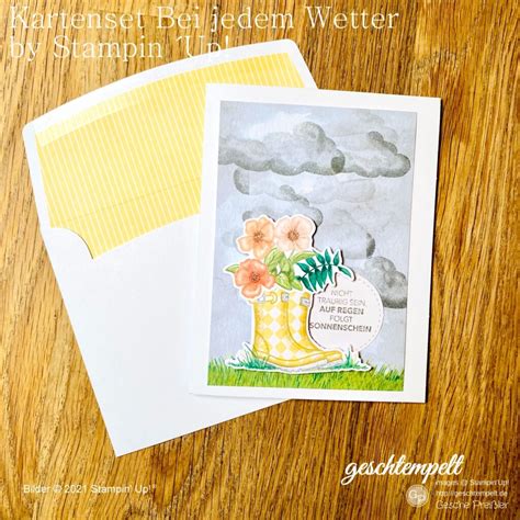 Kartenset Bei Jedem Wetter Von StampinUp Geschtempelt Gesche