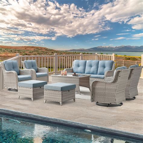 Amazon Belord Wicker Patio Furniture Sets Piece Outdoor Rattan