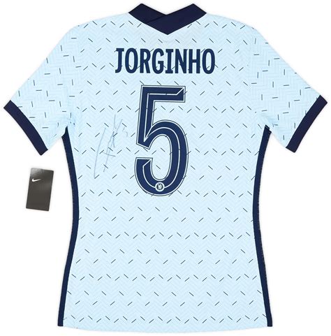 2020 21 Chelsea Player Issue Signed Away Shirt Jorginho 5 M