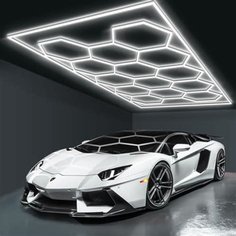 BRILLIHOOD LED Hexagon Garage Lights Honeycomb Garage Light 670W