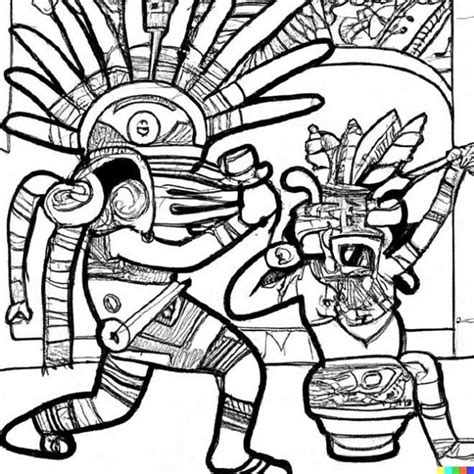 21 Desenhos De Astecas Para Imprimir E Colorir Pintar