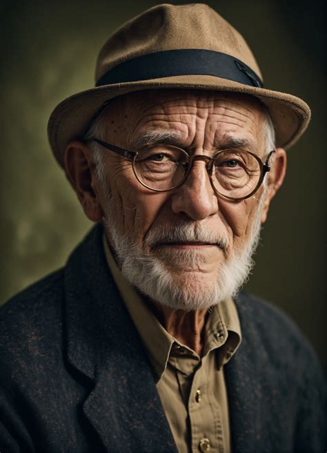 Lexica Close Up Studio Photo Of An Old Yet Stylish Grandpa Detailed