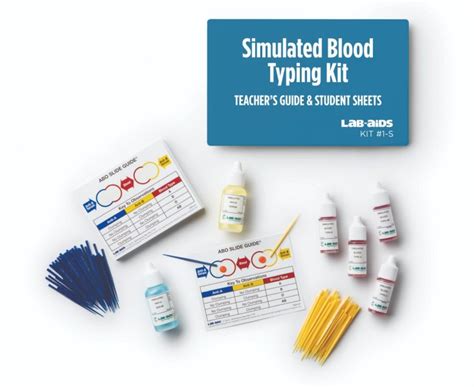 Lab Aids Simulated Abo And Rh Blood Typing