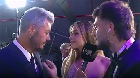 Marcelo Tinelli y Milett Figueroa enamorados en los Martín Fierro de