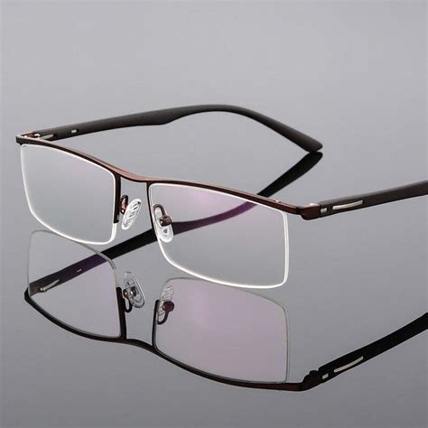 Reven Jate P8831 Unisex Half Rim Alloy Front Rim Flexible Plastic Tr 90 Temple Legs Eyeglasses