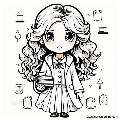 Hermione Granger 03 Coloring Page
