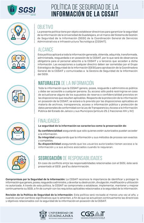 Política de la Seguridad de la Información de la CGSAIT Coordinación