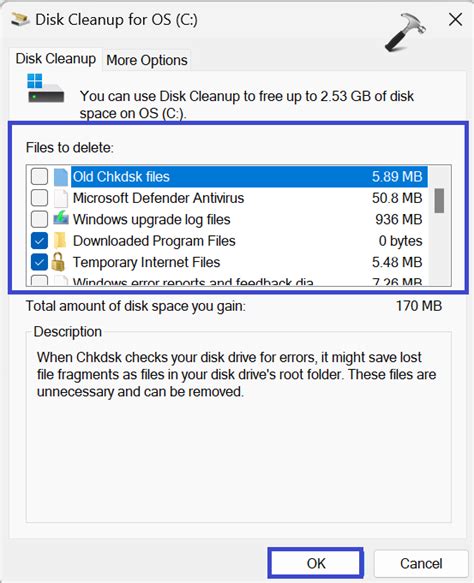 Fix Disk Cleanup Not Working On Windows