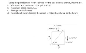 Answered Using The Principles Of Mohr S Circles Bartleby