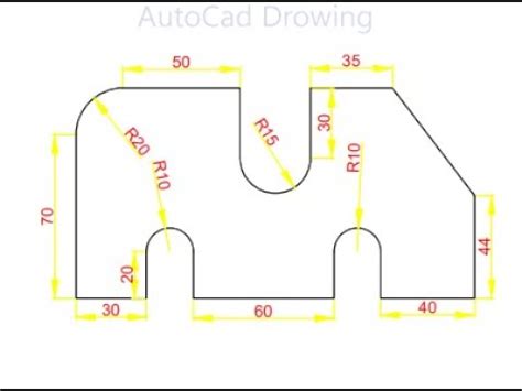 AutocAD 2D Practice Drawing Exercise 10 Basic Advance Tutorial