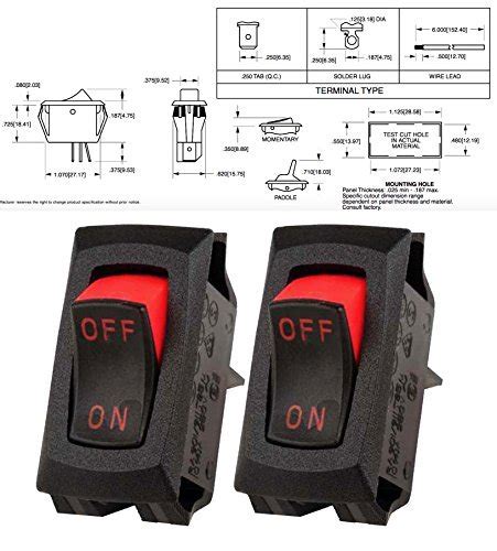 Amazon Carling Technologies Switch Rocker RA911 VB B 1 V Pack Of