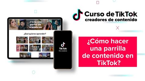Cómo hacer una parrilla de contenido en TikTok Curso de Tiktok para