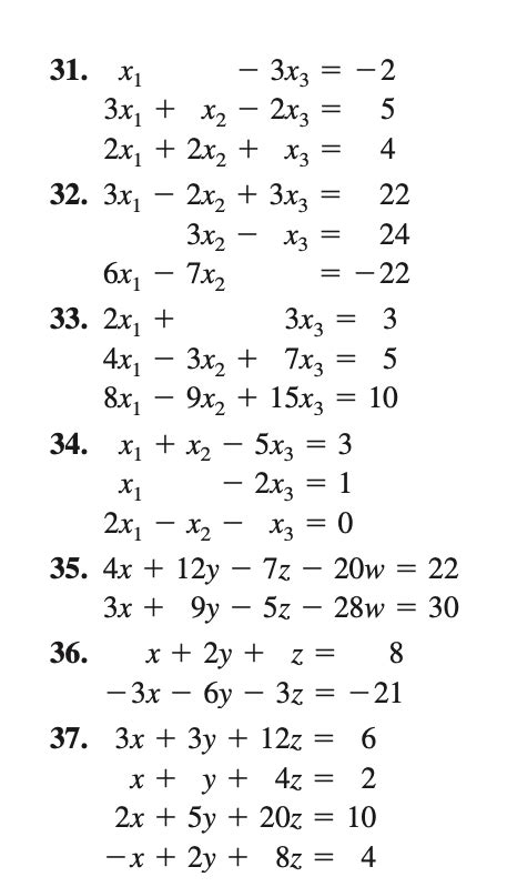 solved in exercises 25 38 solve the system using either