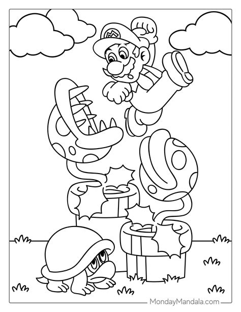 Mario Coloring Pages Free Pdf Printables In Mario Coloring