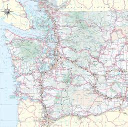 Road Map Of Washington State Worksheets Library