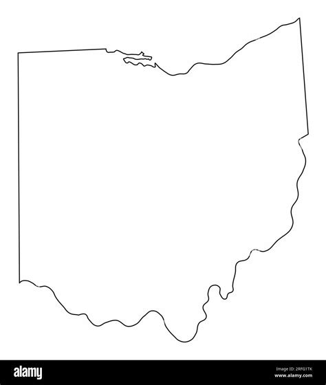 Ohio State Outline Vector