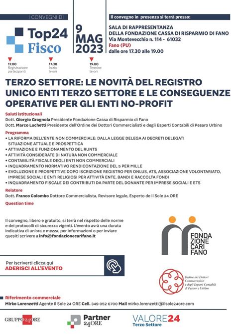 TERZO SETTORE LE NOVITA DEL REGISTRO UNICO ENTI TERZO SETTORE E LE
