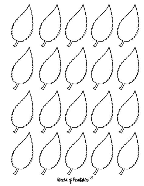 37 Printable Leaf Templates Outlines Shapes Free Artofit