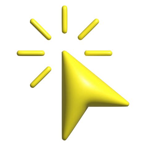 D Icon Of Cursor Pointer Png