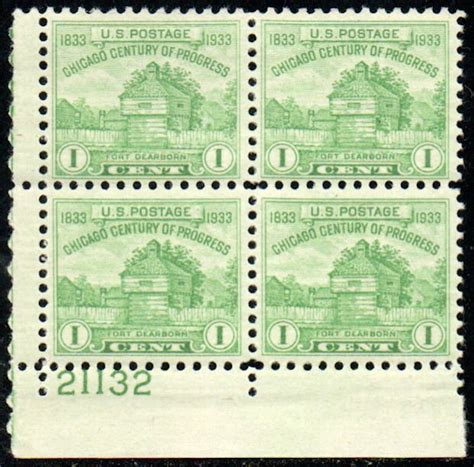US 728 PLATE BLOCK VF XF Mint Never Hinged Nice And Fresh United