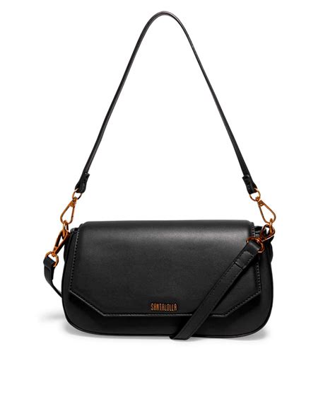 Bolsa Santa Lolla Preta Transversal Alça Dupla Urbanna Urbanna