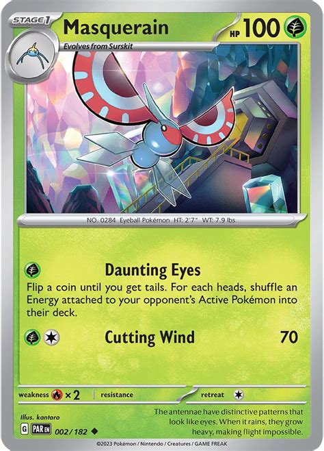 Serebii net Pokémon Card Database Paradox Rift 2 Masquerain