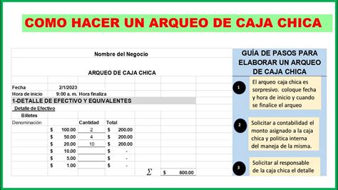 Ejemplo De Arqueo De Caja Chica En Excel Ejemplo Sencillo Images And