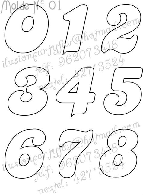 N Mero Moldes Letras Para Imprimir Plantillas De Letras