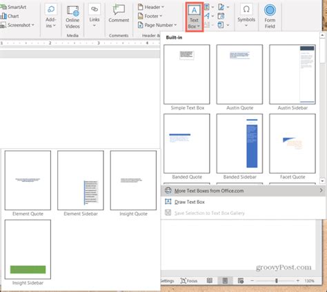 Een Tekstvak Invoegen En Opmaken In Microsoft Word