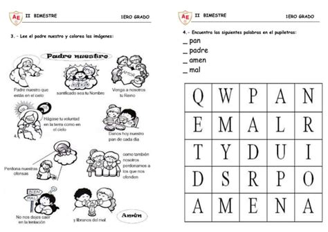 Ficha De Religi N Padre Nuestro Para Ni Os Ppt