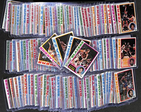 Lot Detail Topps Basketball Complete Set Of Cards W Bill