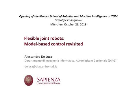 pdf flexible joint robots model based control revisiteddeluca msrm flexjoint model