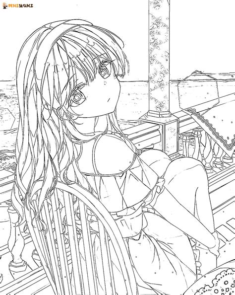 Dibujos De Chicas Anime Para Colorear 100 Dibujos Para Colorear