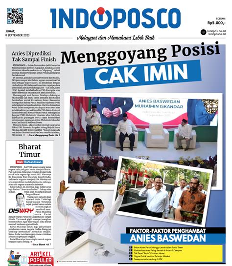 Koran Indoposco Edisi 8 September 2023 Indopos Co Id