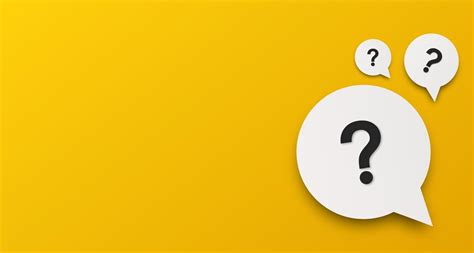 Yellow Question Mark Background With Text Space Quiz Symbol