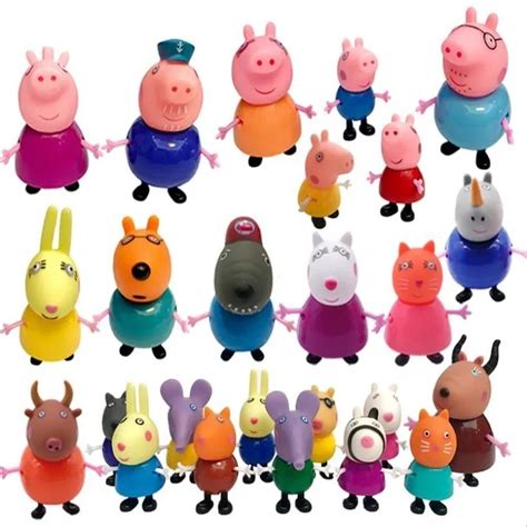 Kit 25 Bonecos Miniatura Peppa Pig Família George Decoração Frete grátis