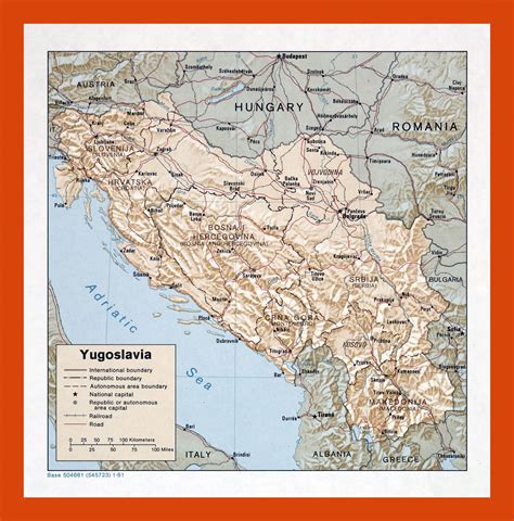 Yugoslavia On A World Map