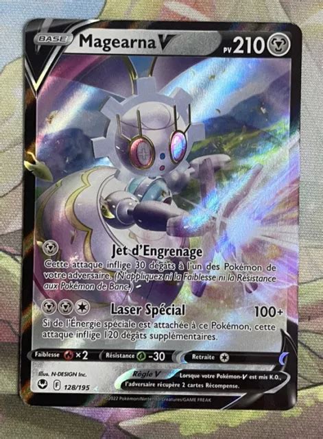 CARTE POKEMON MAGEARNA 128 195 Ultra Rare V Epée et Bouclier 12 EB12 FR