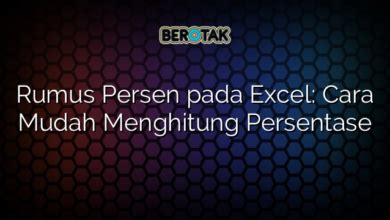 Rumus Persen Pada Excel Cara Mudah Menghitung Persentase