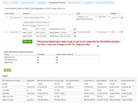 grouping and sorting tab analytic reporting tool btactic open sourceandcloud solutions