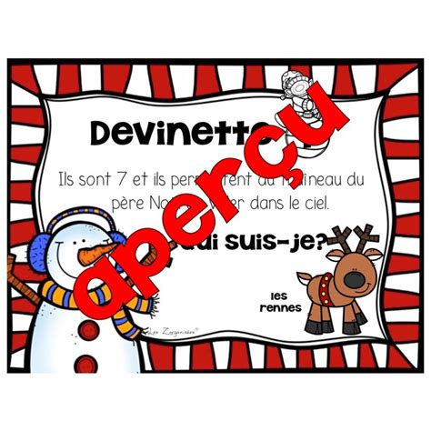 Diaporama Devinettes de Noël 1er cycle