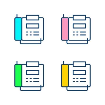 Icono De Fax En Diferentes Estilos Vector PNG Dibujos Fax Icono De